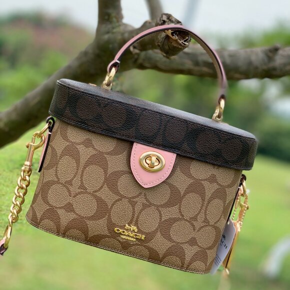 Coach | Bags | Coach Kay Crossbody In Signature Chambray Goldbrown ...